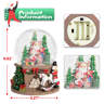 The Holiday Aisle® Christmas Snow Globe Santa Claus & Christmas Tree Color Changing Lighted ...